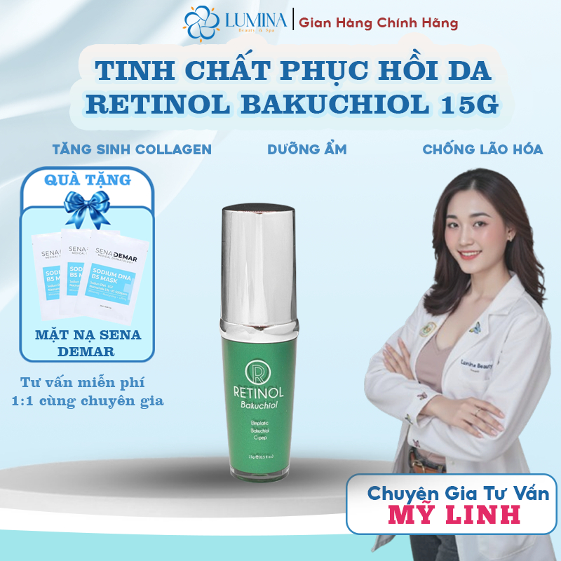 Kem Dưỡng Trẻ Hóa Da Lurcinn Retinol Bakuchiol Giúp Giảm Sắc Tố Đen, Không Gây Khô Da 15g ...