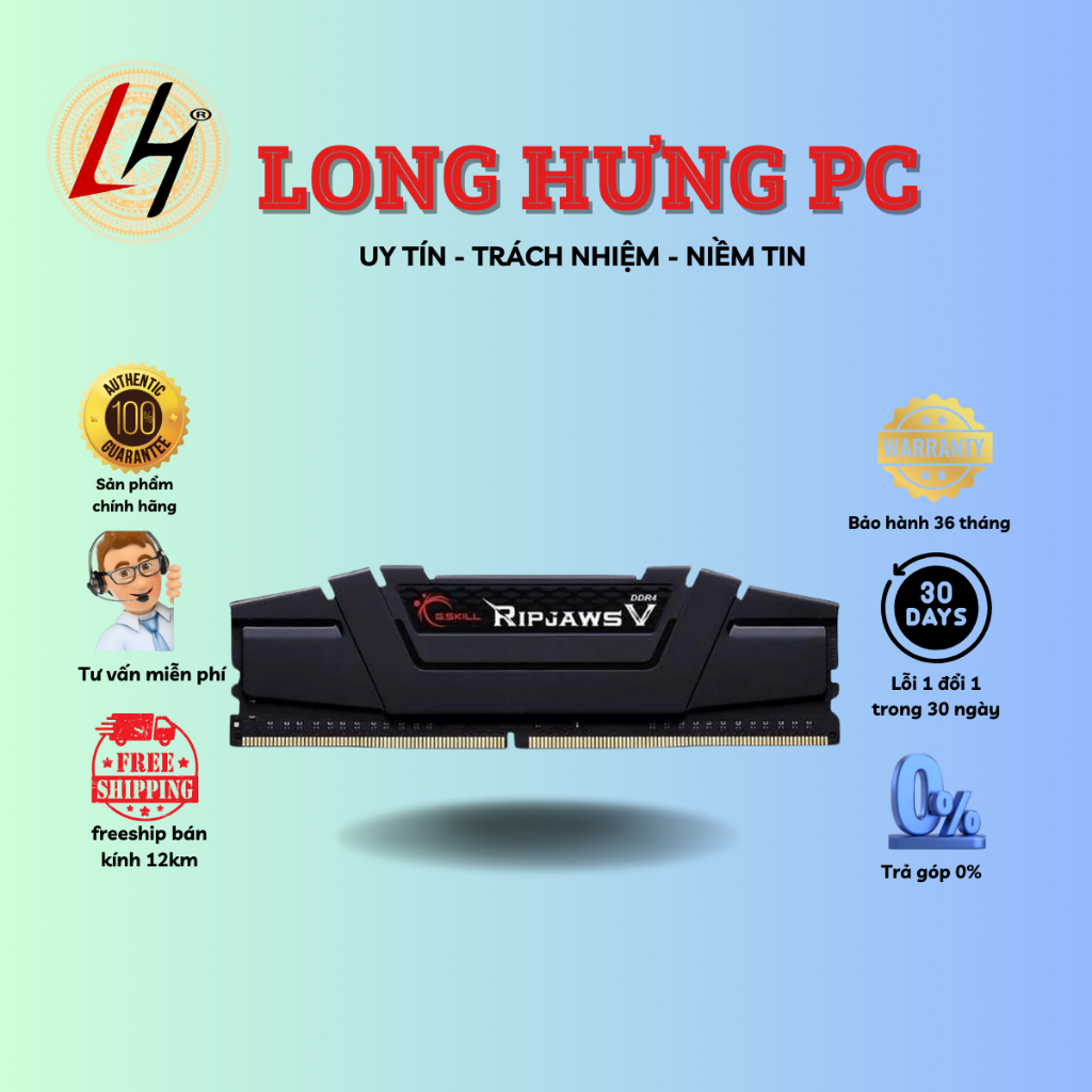 Ram G.SKILL RIPJAWS, Ram G.SKILL 8G, 16G DDR4 BH 36 Tháng Bus 3200MHz | Shopee Việt Nam