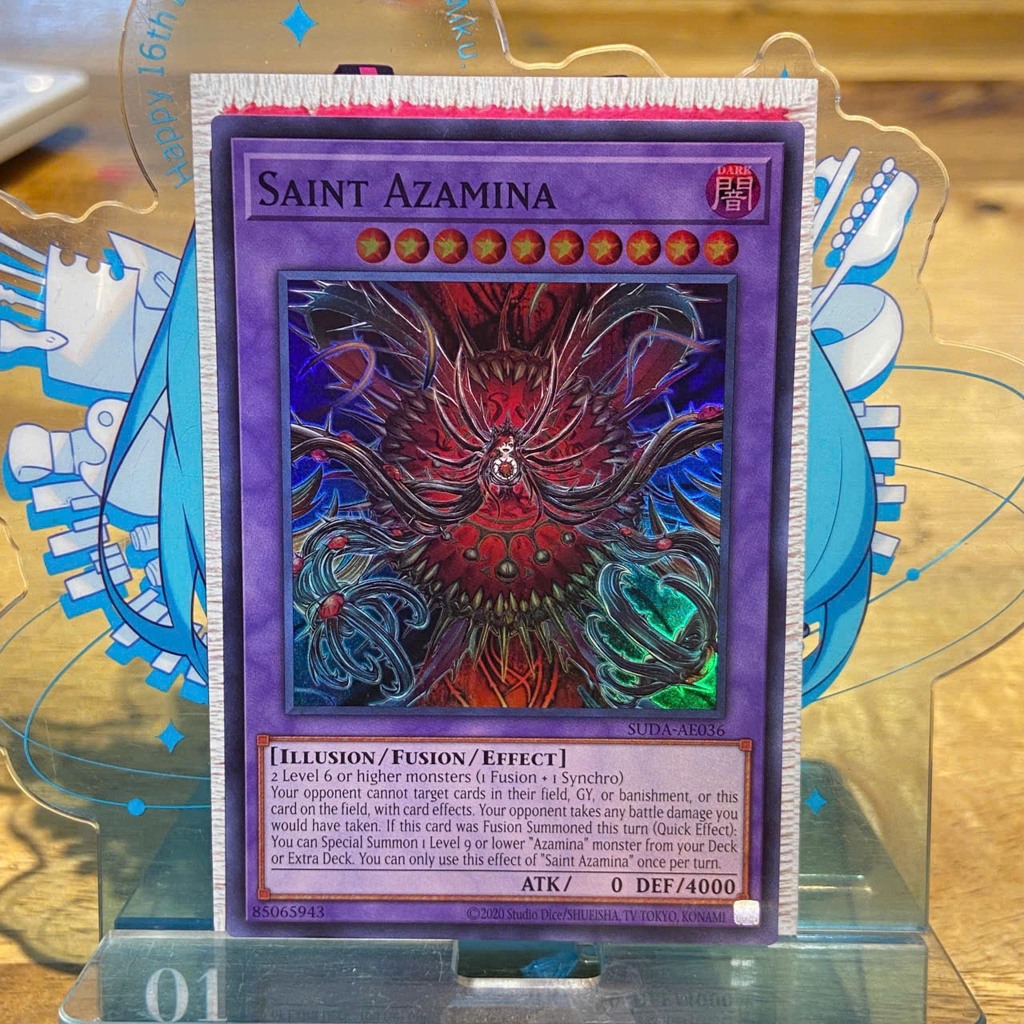 [ Bài Yugioh Chính Hãng ] SUDA-AE036 Saint Azamina - Super Rare ...