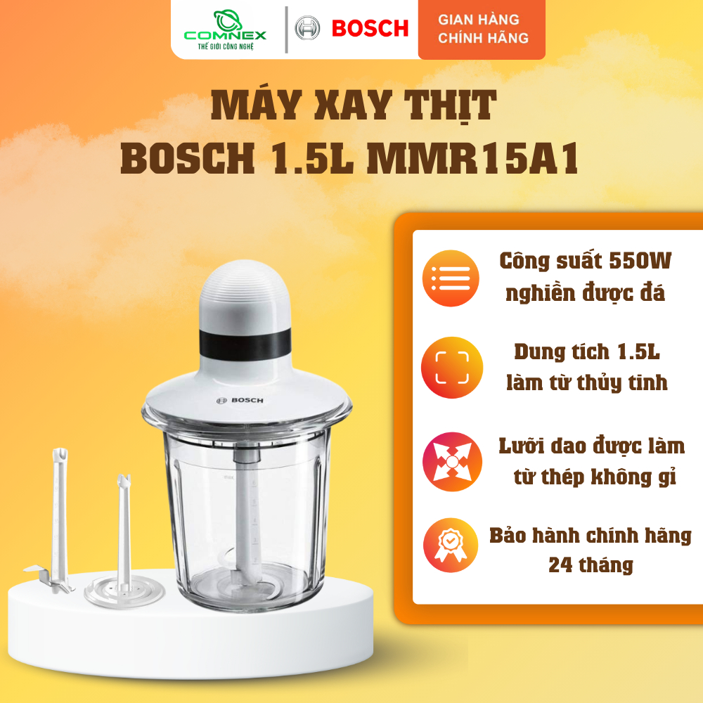 Máy Xay Thịt Bosch 1.5L MMR15A1 - Hàng Chính Hãng - Bảo Hành 24 Tháng ...