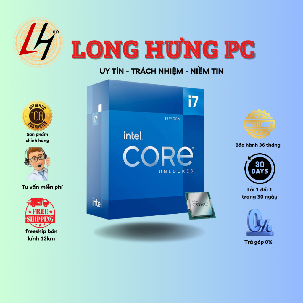 CPU intel Core i7 Genth 12, Core i7 12700, Core i7 12700F, Core i7 12700K Bảo Hành 36TH | Shopee ...