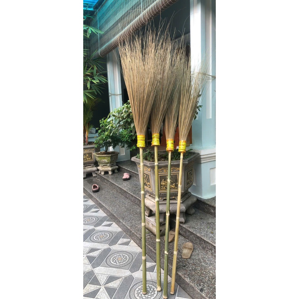 Chổi Lười Chổi Làm Từ Cọng Xương Dừa Cứng Cáp Dùng Quét Sân Vườn Lối Đi ...