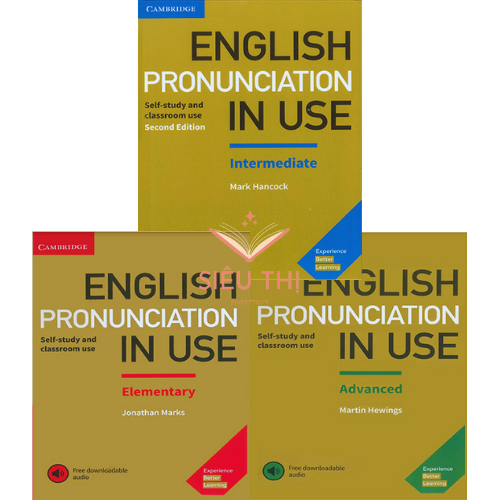 Sách Pronunciation in Use: Elementary/ Intermediate/ Advanced - Tặng ...