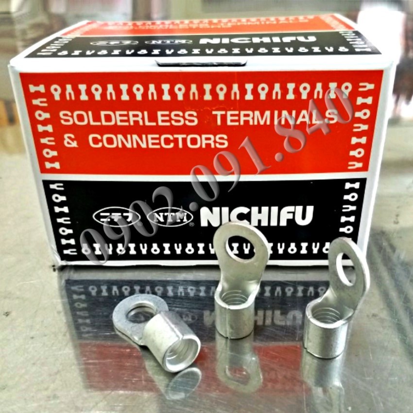 Đầu cos tròn trần Nichifu Nhật Bản, đầu cốt đồng bấm dây điện R 0.75, R ...