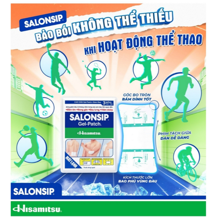 Salonsip cao dán lạnh - Hisamistu - Túi 3 miếng | Shopee Việt Nam