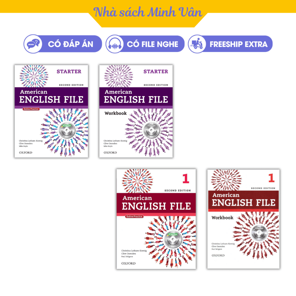 Sách - American English File 2nd edition - in laser - bộ 2 quyển có ...