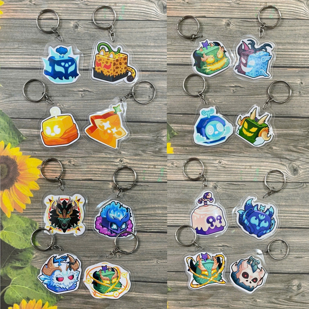 Combo Móc khóa blox fruit có các mẫu tuyệt chiêu và các trái Dragon ...