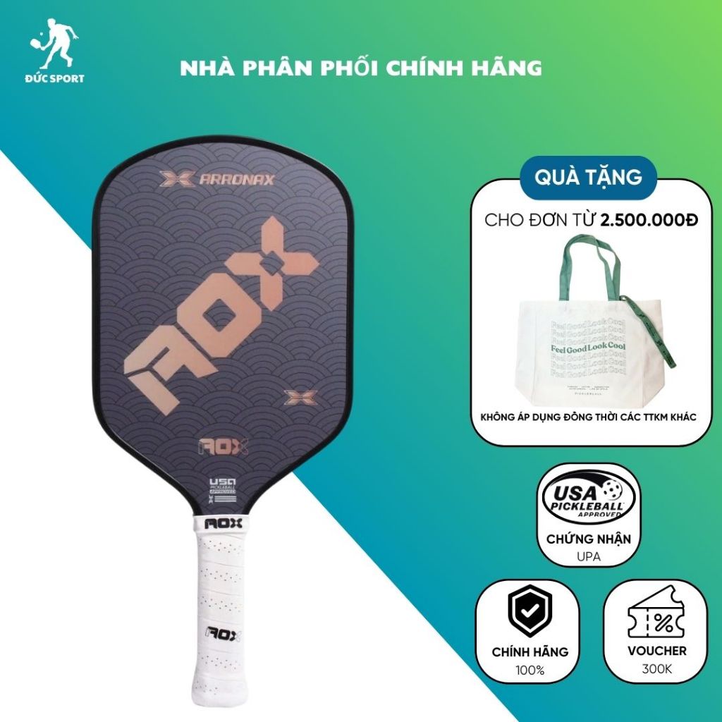 VỢT PICKLEBALL ARRONAX AOX CHÍNH HÃNG CÓ TEM KIỂM ĐỊNH CỦA HÃNG( TẶNG ...