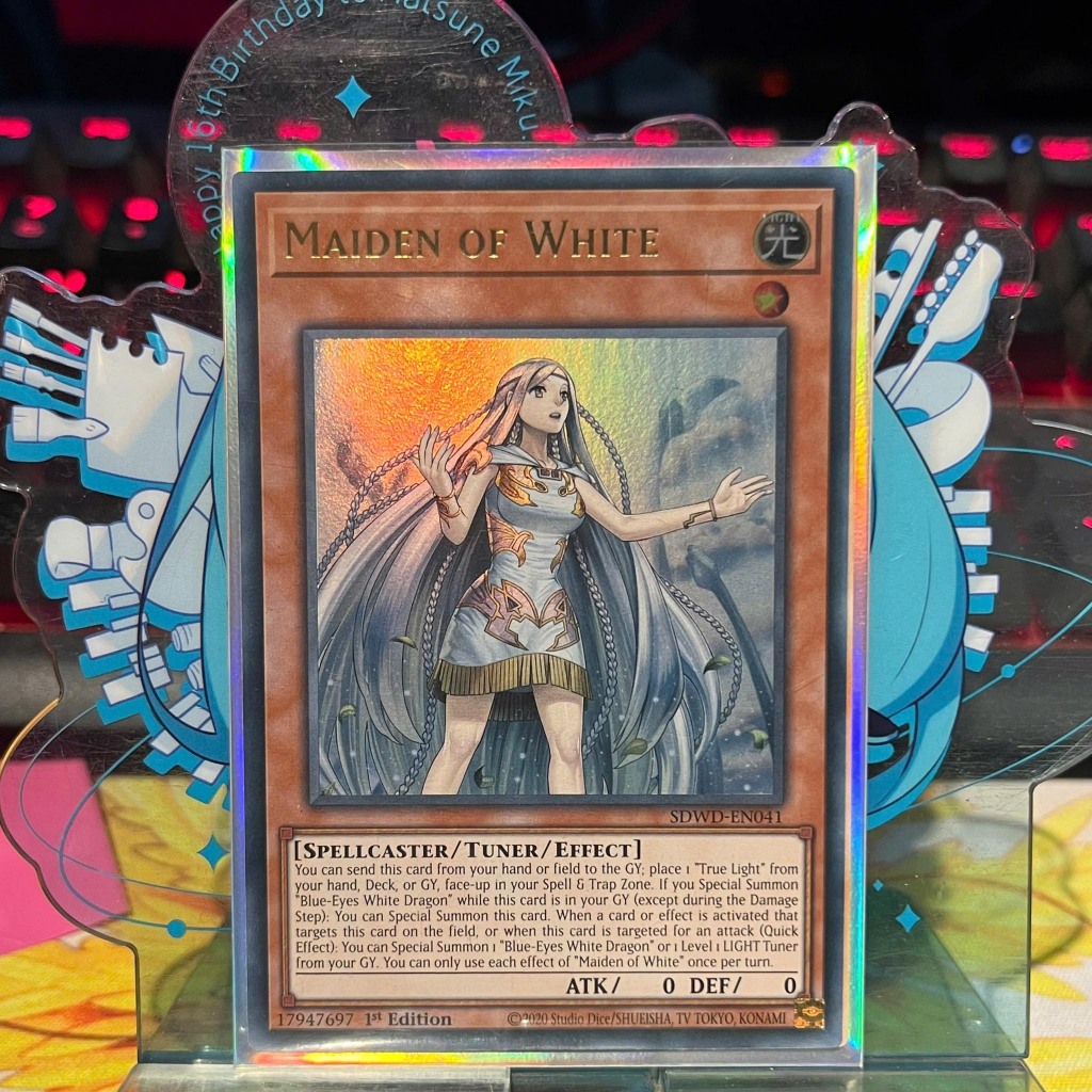 [ Bài Yugioh Chính Hãng ] Maiden of White - SDWD-EN041 - Ultra Rare 1st ...
