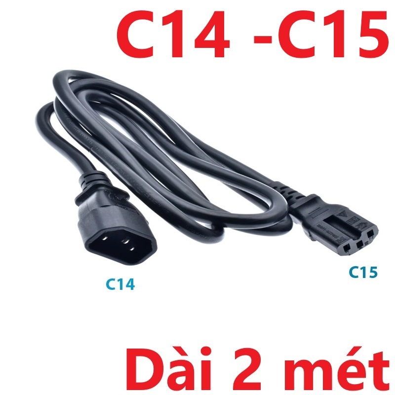 Dây nguồn C14 C15 tiết diện 3*1.5mm2 dài 2m cao cấp | Shopee Việt Nam