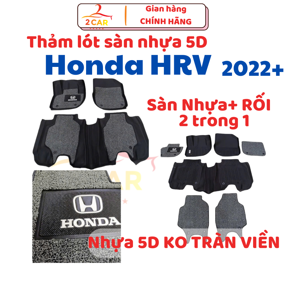 Thảm Lót Sàn NHỰA 5D xe Honda HRV 2022- 2024, 2025- Hàng Nhựa đúc ...