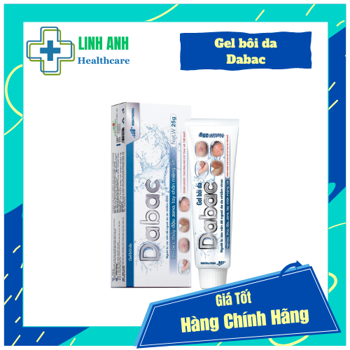 Tuýp bôi DABAC - Giúp làm sạch da, kháng khuẩn, làm dịu da khi mẩn ngứa ...