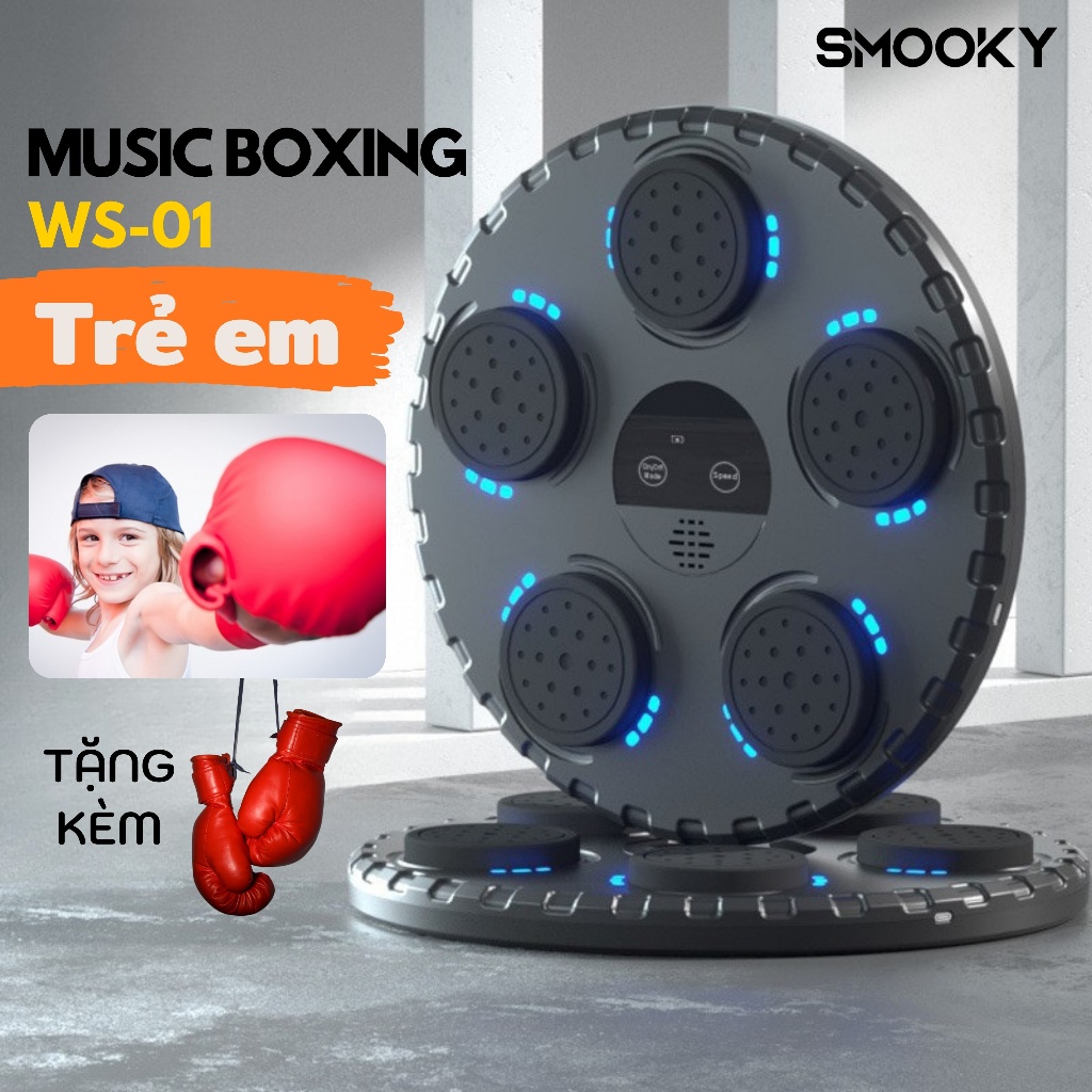 Máy đấm bốc theo nhạc trẻ em chính hãng SMOOKY WS-01 | Shopee Việt Nam