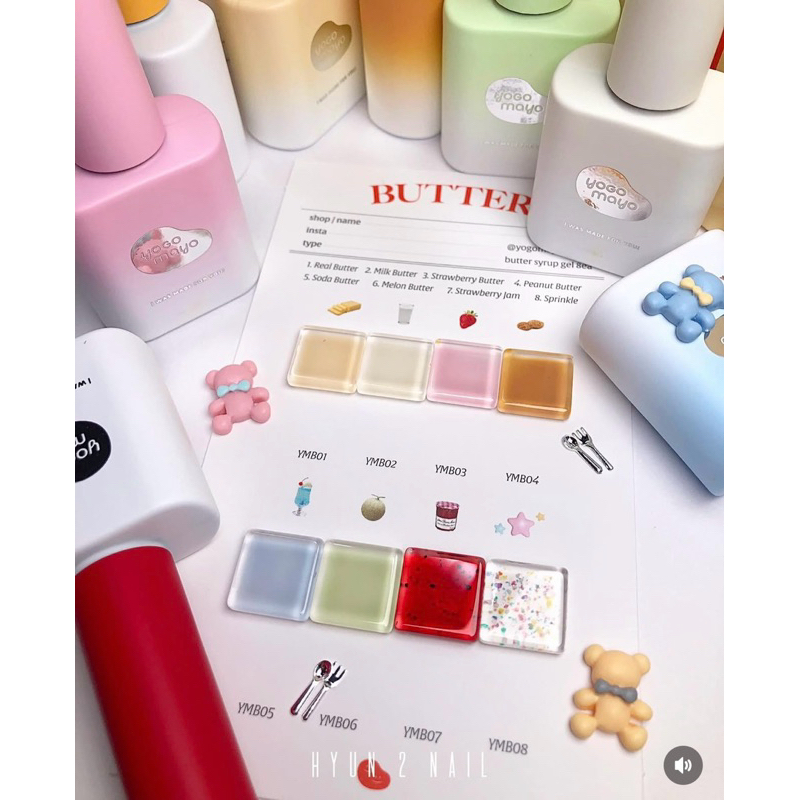 Màu lẻ sơn thạch sữa Yogo Mayo set Butter | Shopee Việt Nam