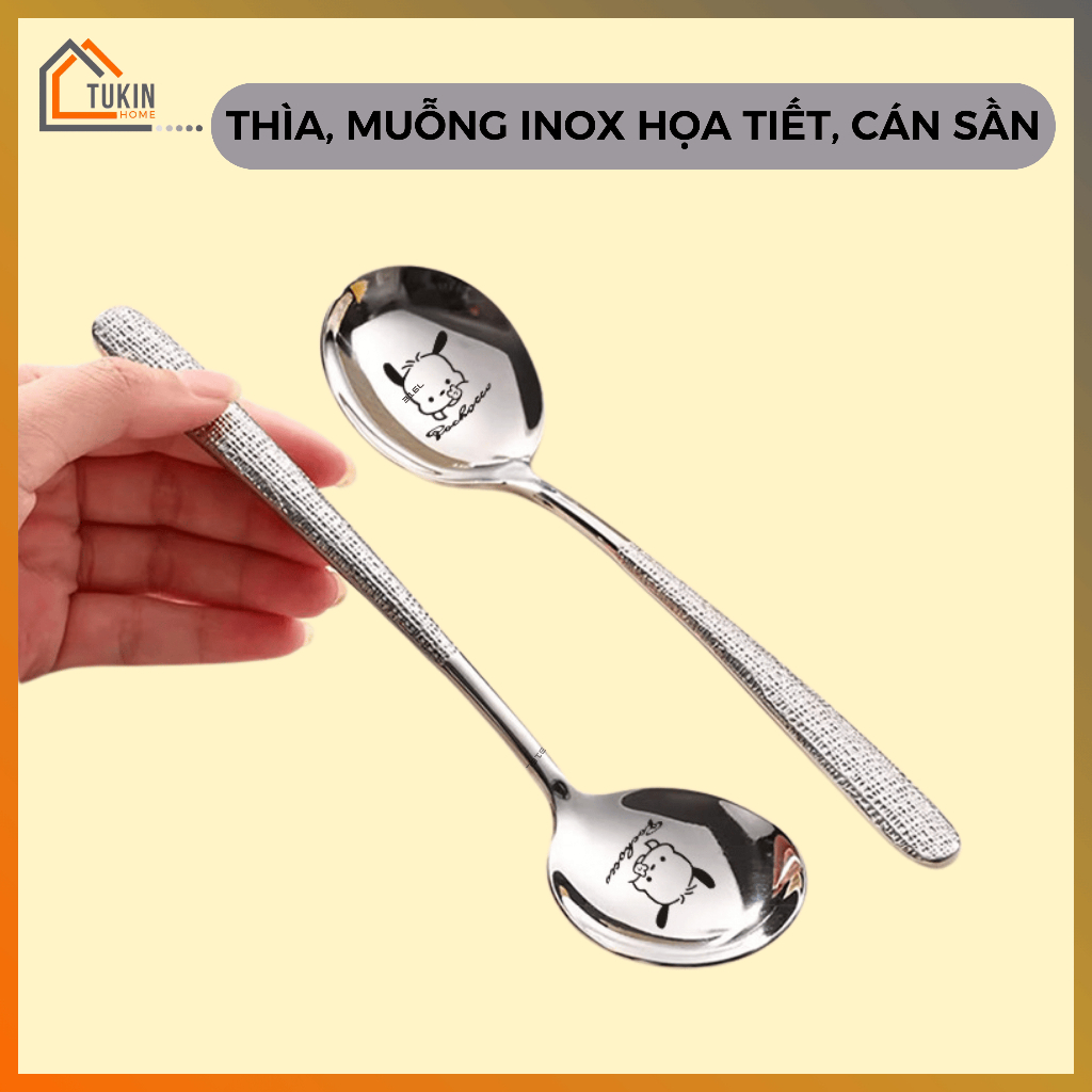 Thìa Inox Họa Tiết, Muỗng Thìa Ăn Cơm Cao Cấp Inox Chống Gỉ - TUKINHOME ...