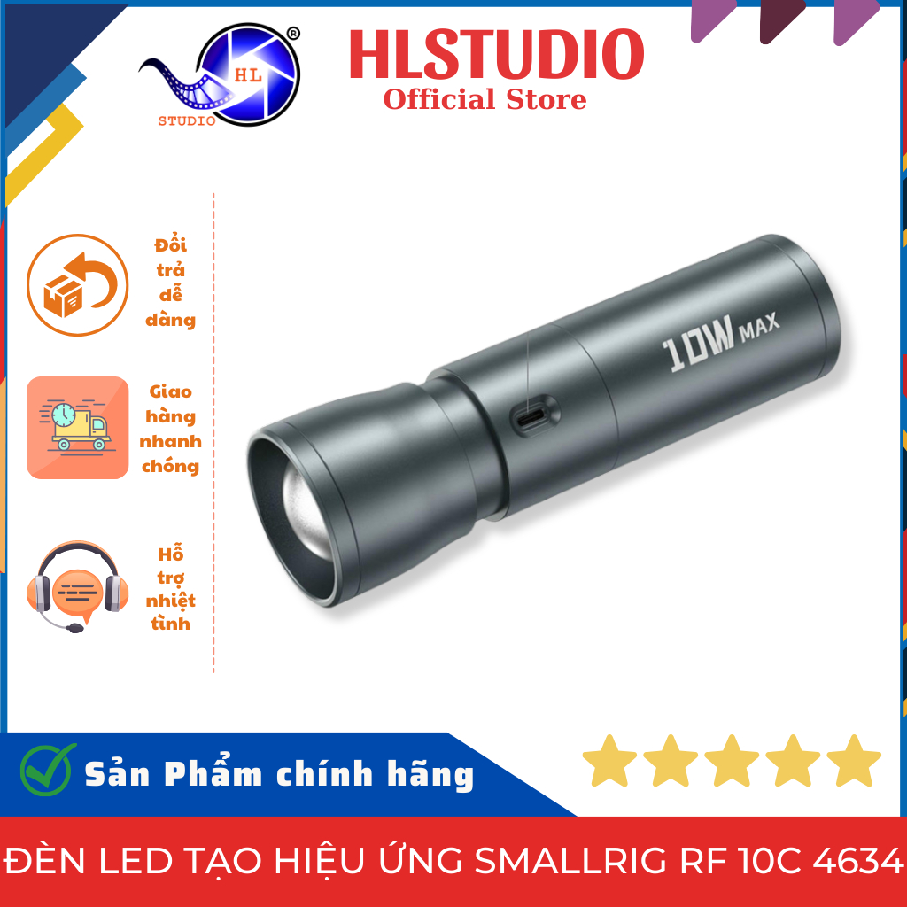 Đèn LED Tạo Hiệu Ứng SmallRig RF 10C 4634 – 7500mAh – HL Studio ...