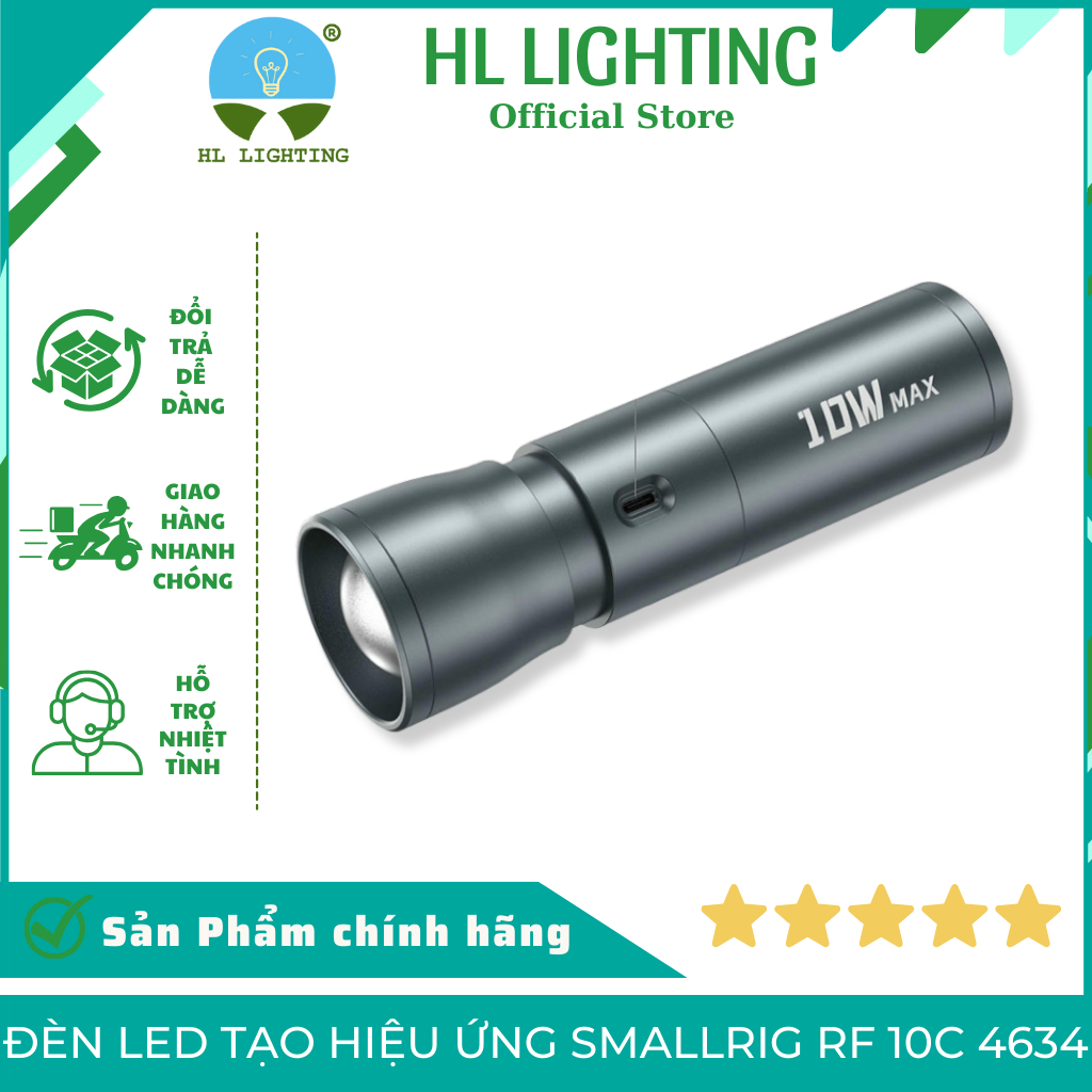 Đèn LED Tạo Hiệu Ứng SmallRig RF 10C 4634 – 7500mAh – HL Lighting | Shopee Việt Nam