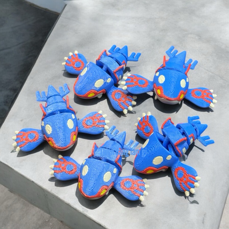 Pokemon Kyogre | in 3D Đồ chơi Móc khoá | Toy P2 | Số lượng 01 Mô hình ...