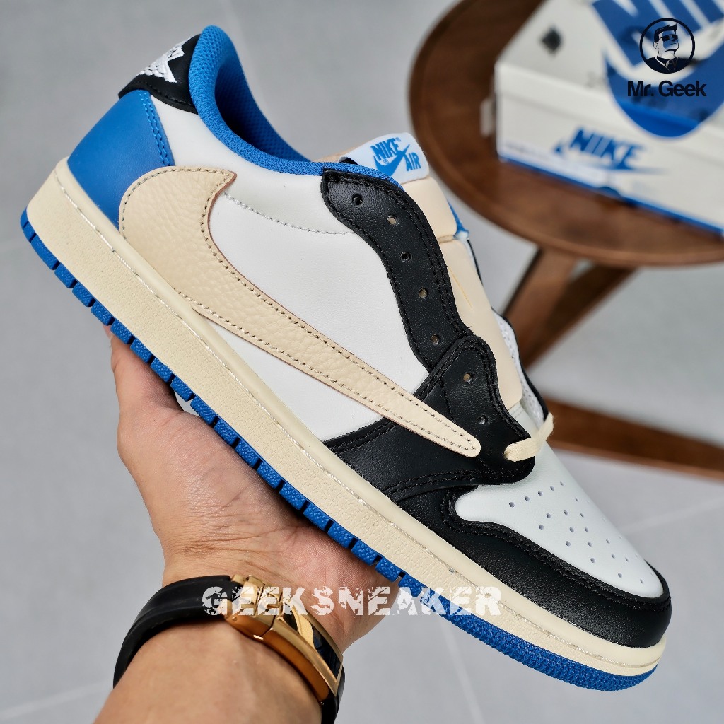 [GeekSneaker] Giày Sneaker _Jordan 1 Low Travis Scott x Fragment ...