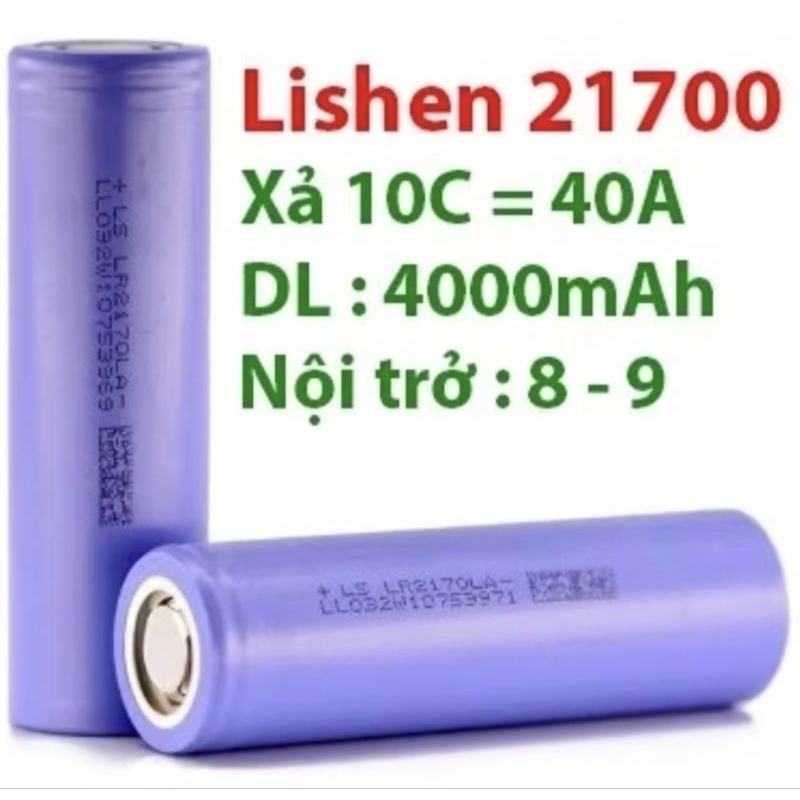 ndk.hcm Pin Lishen LS 21700 4000 xả 40A chính hãng mới 100% nt 8 9 ...