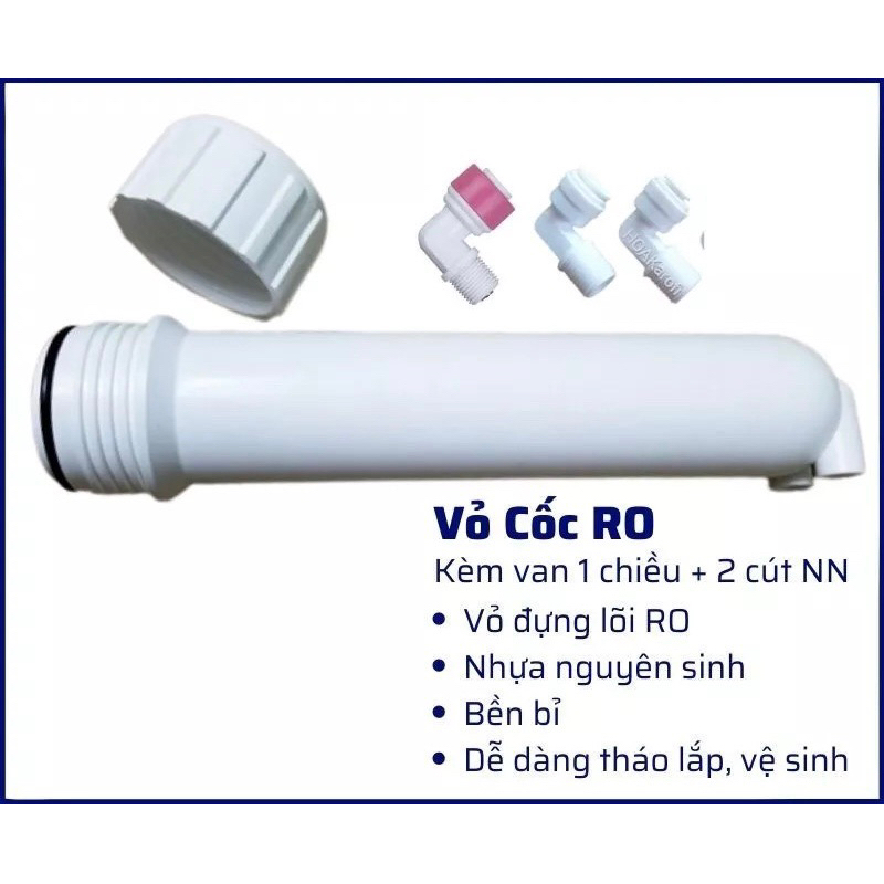 Vỏ Màng Lọc RO Máy Lọc Nước - Lắp Được Cho Màng RO 50G, 75G, 80G, 100G - Linh Kiện Lọc Nước ...