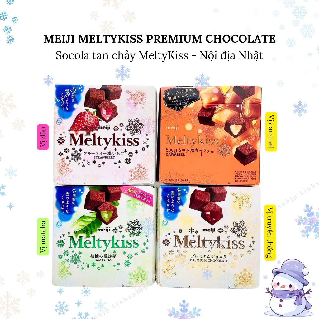 [Nội địa Nhật - Hàng sẵn] Socola tan chảy cao cấp Meiji MeltyKiss Premium Chocolate (Hộp 52g ...
