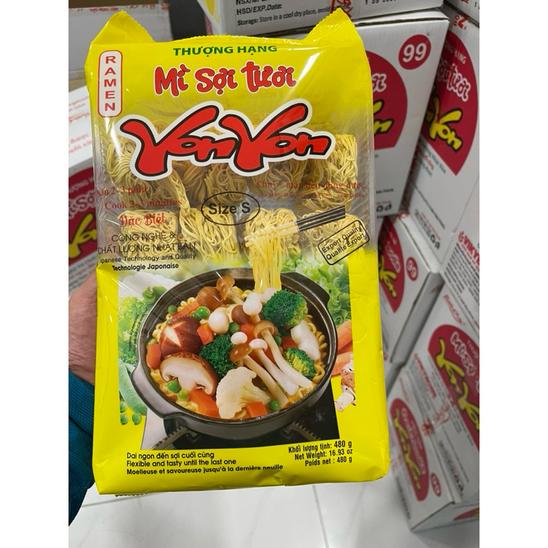 Mì Sợi Tươi Yon Yon Mikko Hương Xưa 480g Vắt Tròn | Shopee Việt Nam