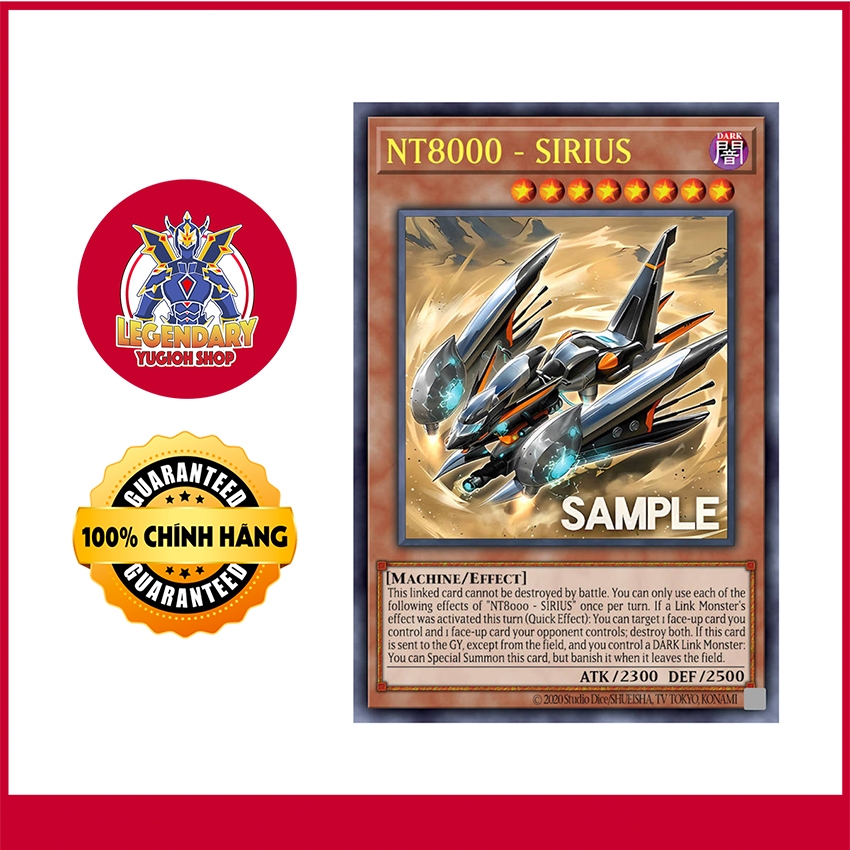 [Thẻ Bài Yugioh Chính Hãng] NT8000 - SIRIUS | Shopee Việt Nam