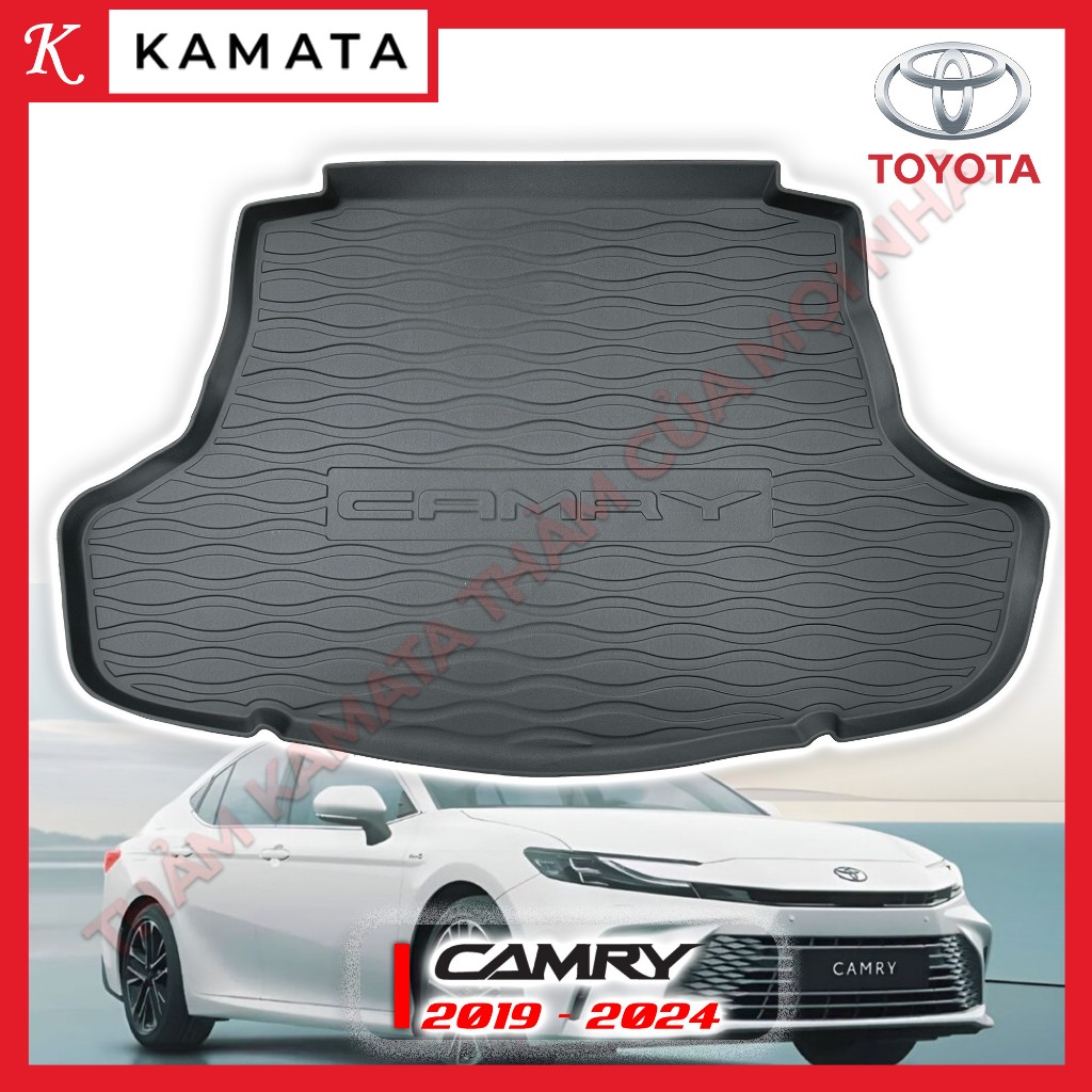 Thảm lót cốp ô tô Toyota Camry 2019 - 2026 khuôn đúc TPV KAMATA ...