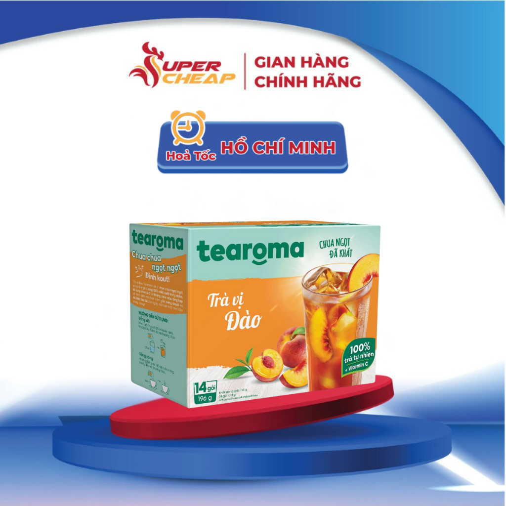 [HỎA TỐC HCM] Trà Đào Hòa Tan TEAROMA | Shopee Việt Nam