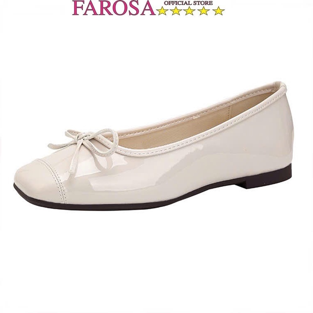 Giày búp nữ thời trang đế dẻo FAROSA -TH97 giày hài bệt nữ phối nơ lên ...