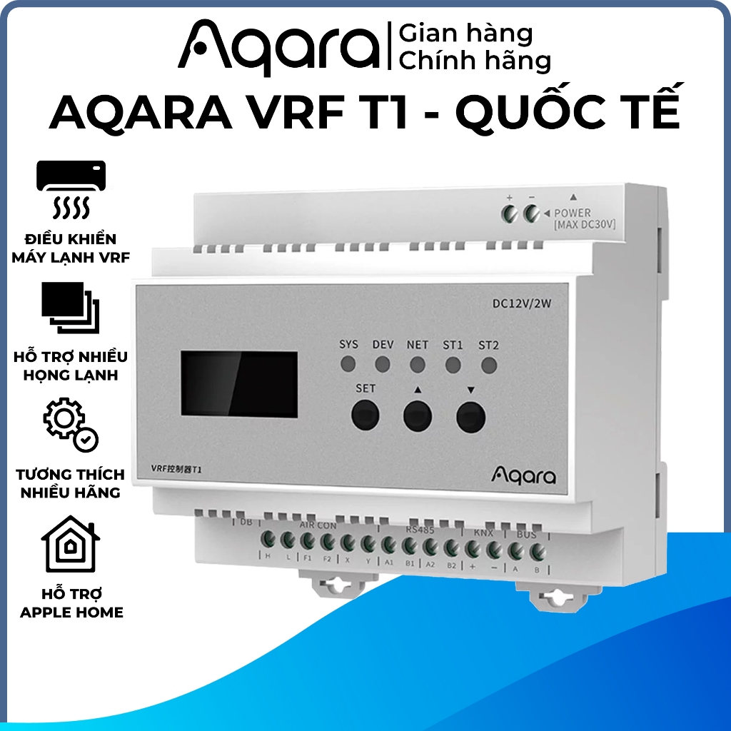 Bộ điều khiển điều hoà trung tâm Aqara VRF T1 - Hỗ trợ 1 dàn nóng và ...