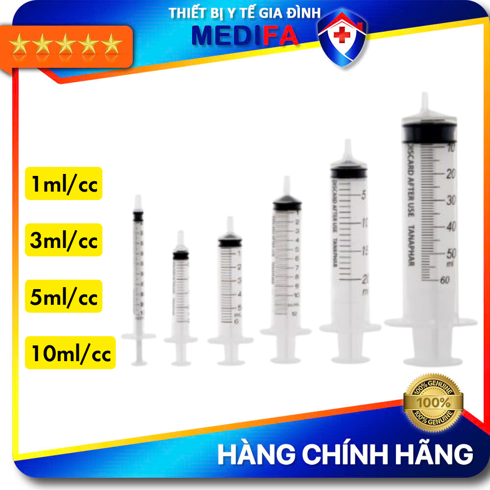 Bơm Tiêm Các Loại 1ml, 3ml, 5ml, 10ml/cc của Vinahankook | Shopee Việt Nam