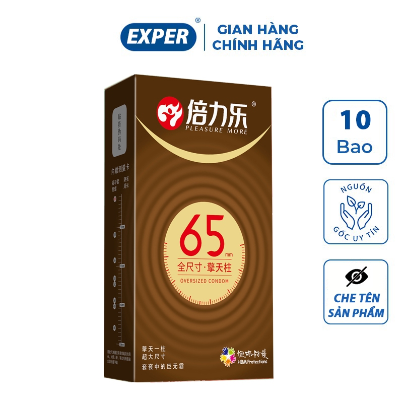 Bao cao su size to 65mm HBM, bcs size to siêu mỏng nhiều gel kéo dài ...