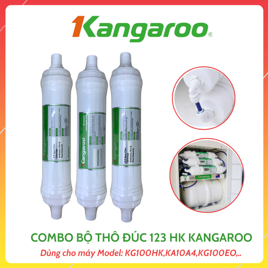 Combo Bộ Thô 123 HK Dạng Đúc Kangaroo Giúp Loại Bỏ Các Tạp Chất Dùng ...