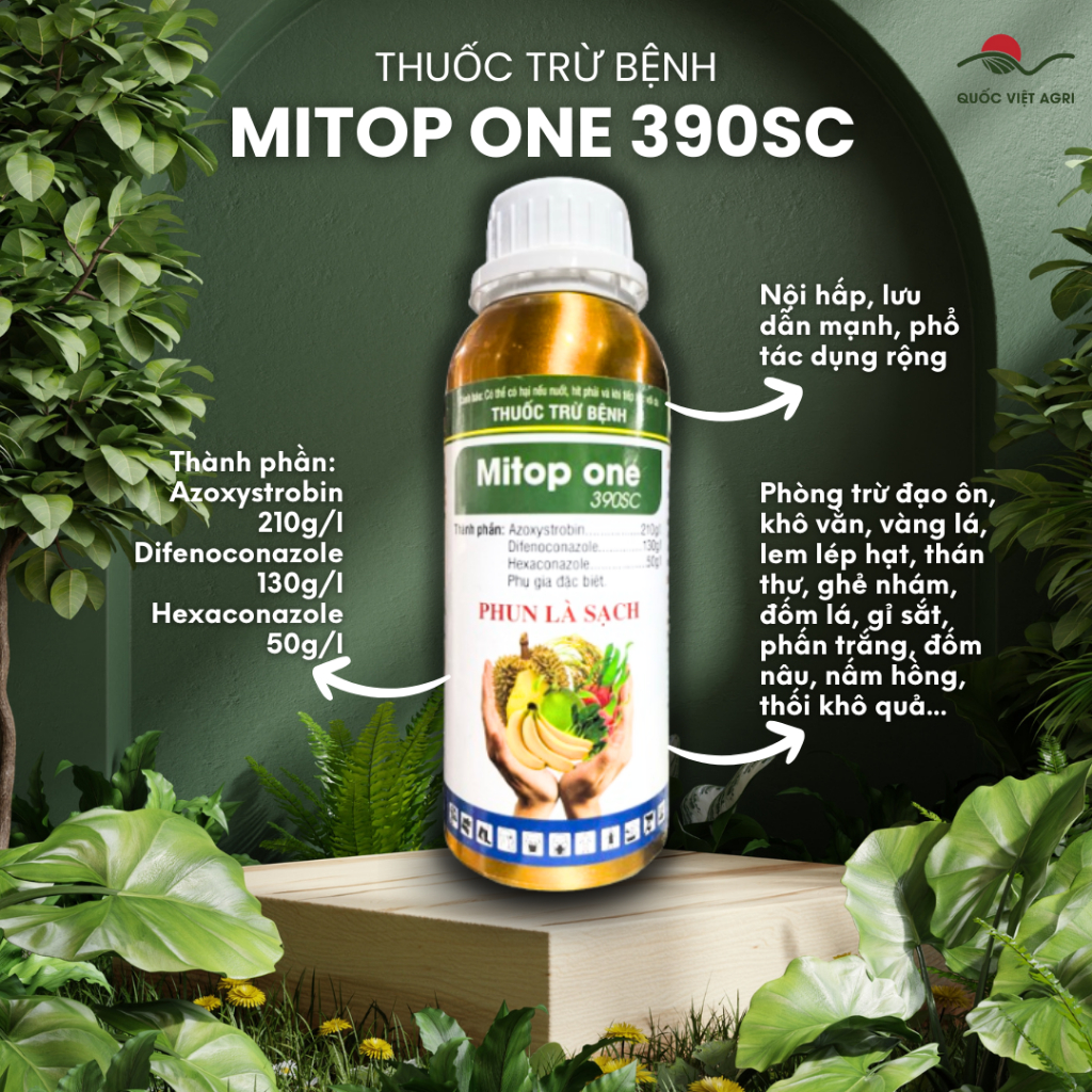 Thuốc trừ bệnh MITOP ONE 390SC (chai 240ml) - Phun là sạch bệnh | Shopee Việt Nam