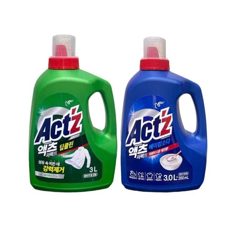 Nước giặt ACTZ diệt khuẩn Hàn Quốc chai 3L | Shopee Việt Nam