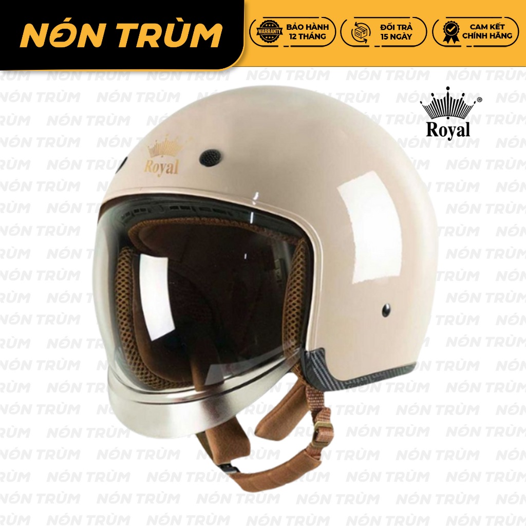 Royal M139 kem be sữa mũ bảo hiểm 3/4 kính âm size M L XL bảo hành 12 tháng, freeship toàn quốc ...