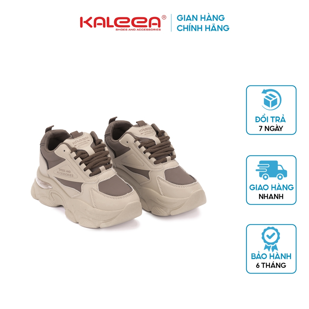 Kaleea T127 - Giày thể thao nữ độn đế cao 8p, chất da mềm | Shopee Việt Nam