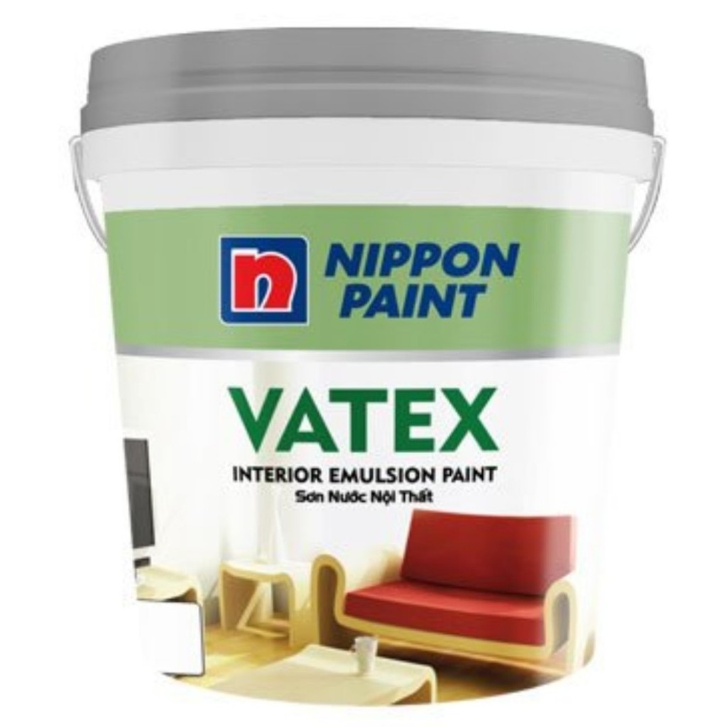 Sơn Nước Nippon VATEX Nội Thất 25kg (17L) Loại Tốt Giá Rẻ, Dùng Sơn Trang Trí Tường, Decor Phòng ...