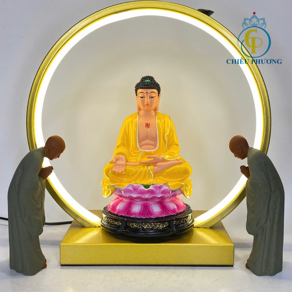 Tượng Đức Phật A Di Đà ngồi tòa sen cao 19cm-nhiều mẫu GIÁ TỐT NHẤT THỊ ...