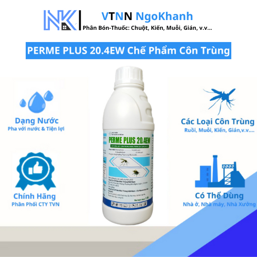 Perme plus 20.4EW pha xịt phòng côn trùng chai 1 lít | Shopee Việt Nam