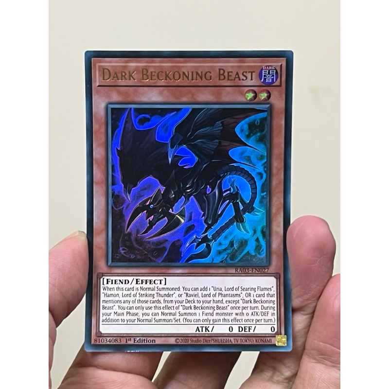 Thẻ bài Yugioh Dark Beckoning Beast | Shopee Việt Nam