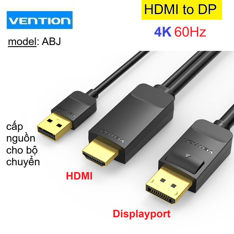 Bộ chuyển đổi tín hiệu HDMi sang Displayport DP1.2 4K 60Hz 2K 144Hz FHD ...