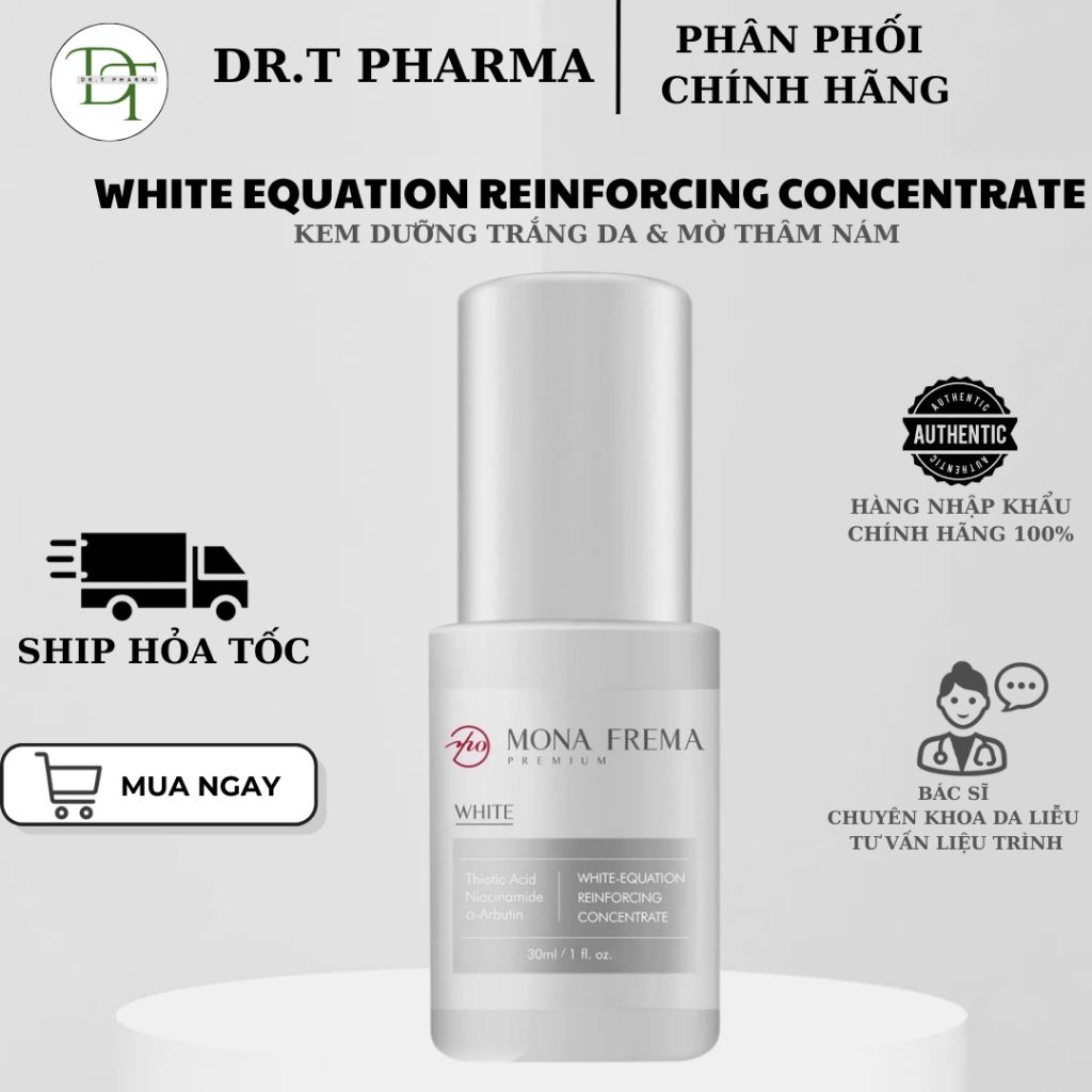 (TEM CÔNG TY) Kem Dưỡng Trắng Da, Mờ Thâm Nám MONA FREMA WHITE EQUATION ...