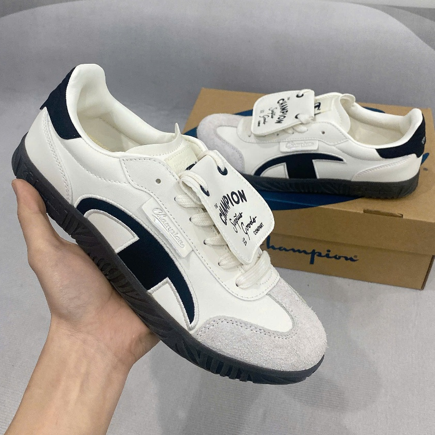 [CHÍNH HÃNG] Giày Champion Essentials T-Trainer Cream Black AUTHENTIC ...