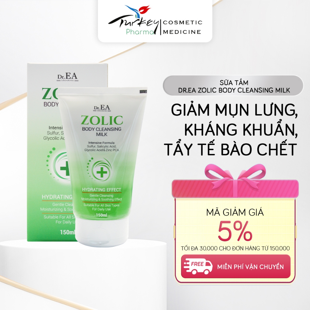 Sữa tắm Giảm mụn lưng, Kháng khuẩn, Tẩy tế bào chết, Kiềm dầu cho da ...