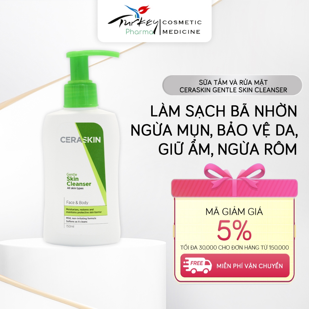 Sữa tắm và rửa mặt bảo vệ da, Ngừa rôm - Giảm nhờn và Làm sạch bã nhờn ...