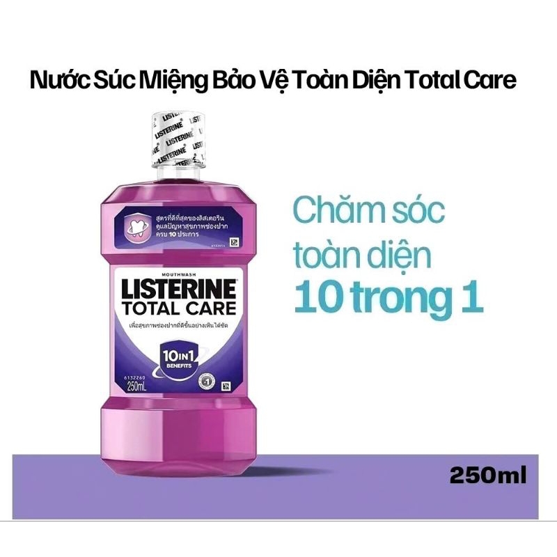 Nước súc miệng chăm sóc toàn diện Listerine Total Care Mouthwash 250ml DL Store | Shopee Việt Nam