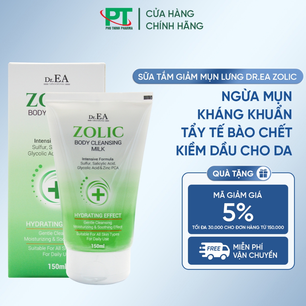 Sữa tắm Giảm mụn lưng, Kháng khuẩn, Tẩy tế bảo chết, Kiềm dầu cho da ...